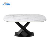 China 1700*900mm Ceramic Top Dining Table Easy Maintenance Practical Design for sale