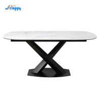 China 1700*900mm Ceramic Top Dining Table Easy Maintenance Practical Design for sale