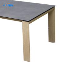 China Round Ceramic Top Dining Table Professional With Smooth Surface for sale