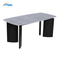 China Rectangle Ceramic Top Dining Table 1750mm Length Easy Cleaning for sale
