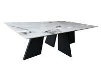 China Contemporary Ceramic Extendable Dining Table Customized 3000*1200mm for sale