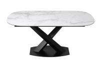 China White Ceramic Top Dining Table 1700*900mm With Custom Option for sale