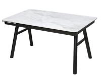 China High Stability Extendable Grey Dining Table Retractable Dining Room Table 850mm Width for sale