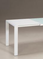China Practical Retractable Dining Table Modern Expandable Dining Table 90cm Width For Showroom for sale