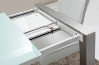 China White Expandable Kitchen Table Expandable Dining Tables For Restaurant for sale