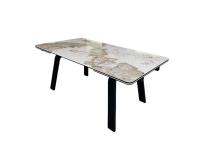 China Ceramic Extendable Dining Table Tempered For Home Small Spaces for sale