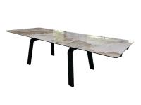 China Ceramic Extendable Dining Table Tempered For Home Small Spaces for sale