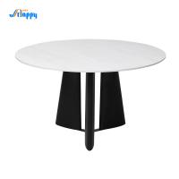 China 1200mm Dia Modern Round Kitchen Table Customized With Iron Base for sale