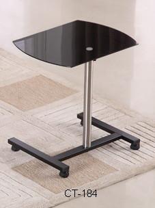 China Easy Cleaning Glass Top End Tables 400*370*495mm Corrosion Resistant Glass Top Side Table for sale