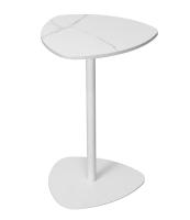 China Multi Functional Porcelain Side Table 400mm Diameter White Ceramic End Table For Home Use for sale