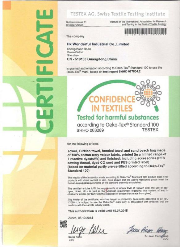  - HK Wonderful Industrial Co.,Limited