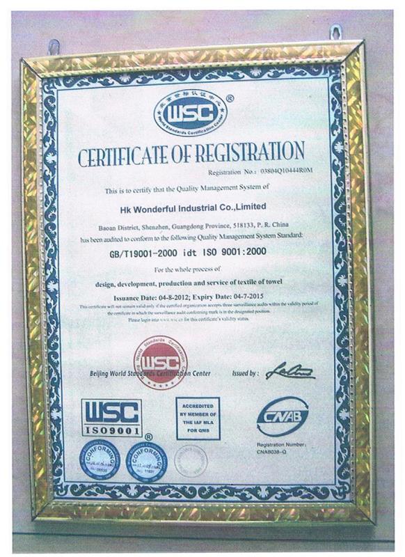  - HK Wonderful Industrial Co.,Limited