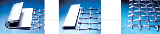 Hooked edge with metal sheet preparation for crimped mesh screen