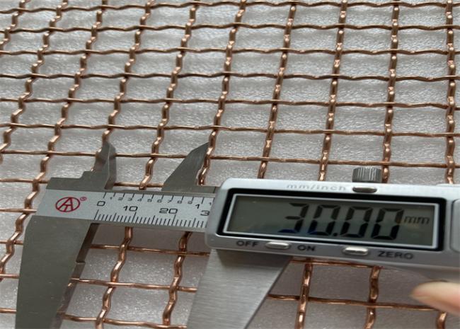 2mm Wire diameter 28mm Mesh size Faraday cage use woven copper mesh 5