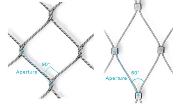 Comparison of knotted kind vs ferruled kind stainless steel rope mesh