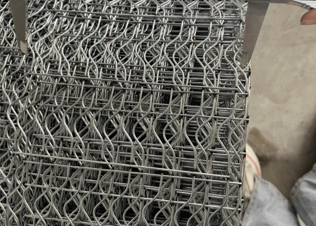Close-up of Galvanized Reinforced Wire Mesh