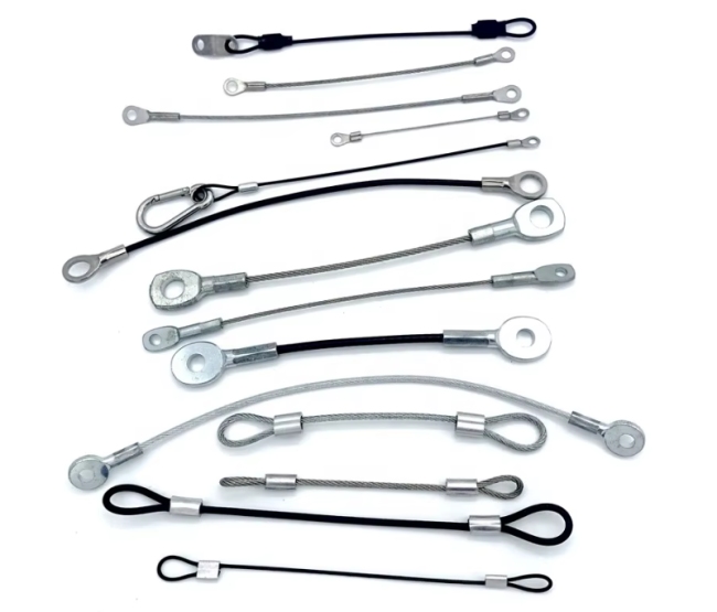 Stainless steel wire rope with ring eye terminal