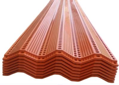 Cina Mesh Anti Wind And Dust perforato arancio rinforza la larghezza netta dello strato 500mm in vendita
