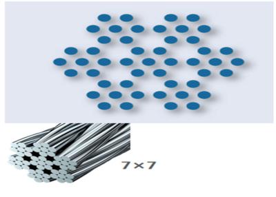 China Cable Diameter 1.5mm Wire Rope Mesh Structure 7*7 Length 0.5m-100m for sale