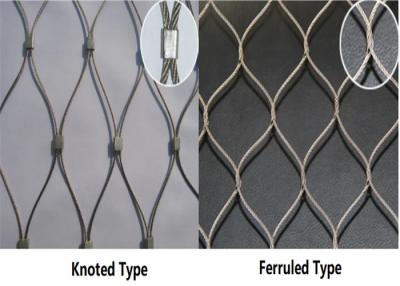 China 2mm 2 Types Stainless Steel Wire Rope Mesh For Decoration And Safety Project for sale