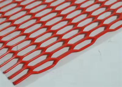 중국 1.5mm 두께 붉은 색 헥사고널 홀 확장 된 금속 장 판매용