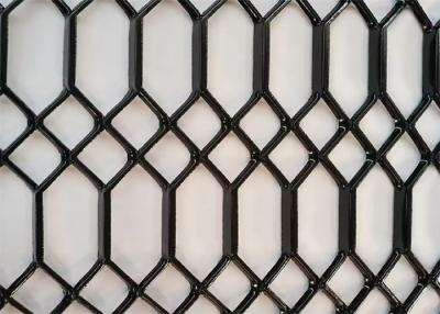 China Black Color Different Hole Shape Expanded Metal Mesh For Decoration for sale
