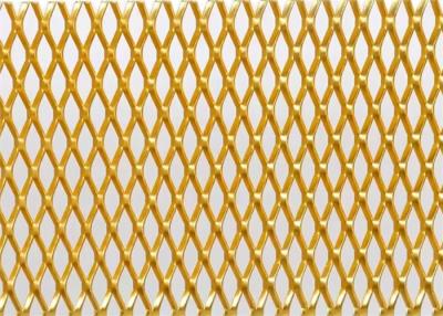 Chine Couleur dorée diamants trous étendu mailles métalliques pour la décoration intérieure à vendre