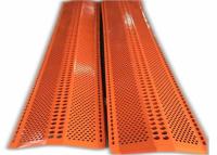 China 1.0mm Thickness Orange Color Wind Dust Panel with Smooth Surface for Coal Carbon Transshipment for sale