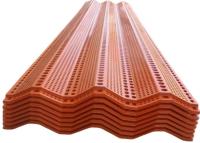 China 1.0mm Thickness Orange Color Wind Dust Panel with Smooth Surface for Coal Carbon Transshipment for sale