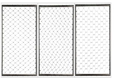 China 100 Meter Length Diamond Hole Shape Stainless Steel Wire Rope Mesh For Protect Use Fence for sale