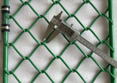 China 10 Years Use Green Color PVC Coated Chain Link Helideck Safety Net For Perimeter for sale