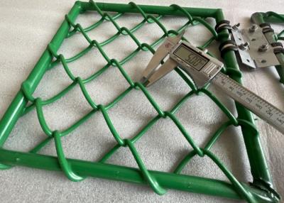 China Green Color 5mm Wire Diameter PVC Coated Chain Link Helideck Safety Net For Delideck Safety Use for sale