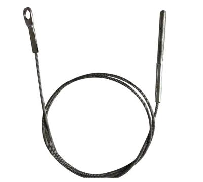 China Steel Wire Rope Assembly Security Cable Lock With Loop Nipple Zinc Head Ends for sale