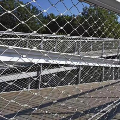 Cina Rete di sicurezza perimetrale in rete metallica per eliporto SS316, reti di funi metalliche di sicurezza anticaduta in vendita