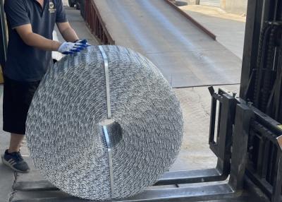 China 2Rolls/Bundle Hot dipped Galvanized Offshore pipeline reinforcement mesh for Chemical Processing Pipeline for sale