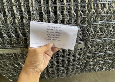 China Malha reforçada para oleoduto galvanizada com comprimento de rolo de 280m, 2,0mmX2,0mm à venda