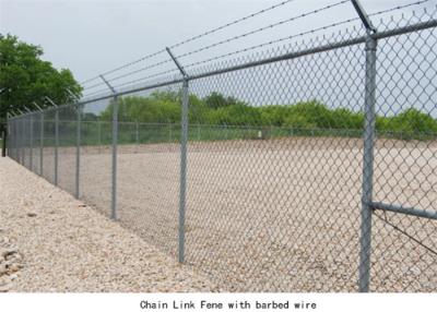 China 2.5M height Diamond shape galvanized Chain Link Fence for highway road use for sale