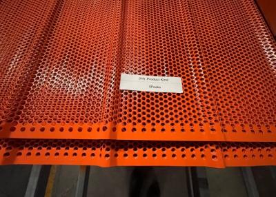 China 5Peaks Type RAL2017 Orange Color Windbreak safety screen for power station for sale