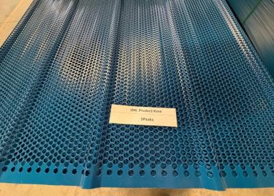 China 5Peaks Type RAL5010 Blue Color Windbreak safety screen for power station for sale