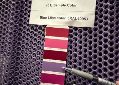 China Blue Lilac Color RAL4005 0.9MM Thickness Perforated Windbreak safety screen for Highway for sale