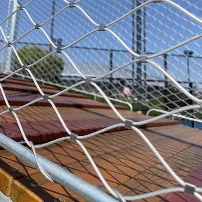 China 3mm 5mm diameter Stainless Steel Wire Rope Mesh Net for safty use for sale