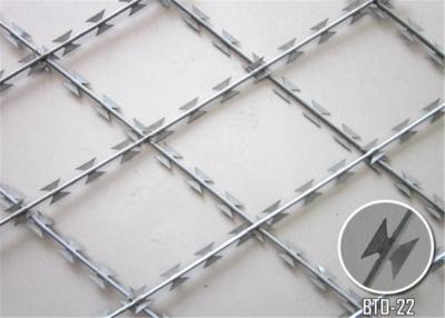 China Galvanized Steel Wire Mesh Fence / Razor Mesh Fencing Corrosion Resistance for sale