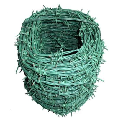 China 14 Gauge galvanized Barbed Steel Wire For Highway Protection for sale