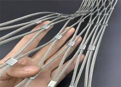 China Soft Type 3.5mm Wire Rope Mesh 7x7 Anti Rust Diamond Stainless Steel for sale