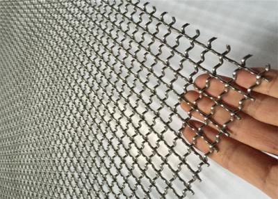 China 28mm Hole Size Flat type Crimped Wire woven Mesh for sale
