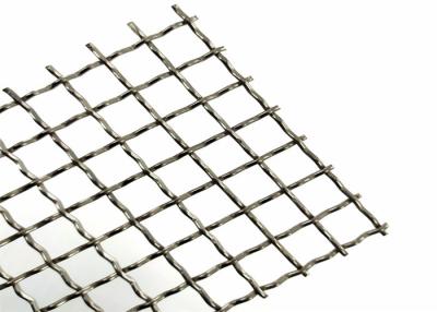 China 28mm Hole Size Flat type Crimped Wire woven Mesh for sale