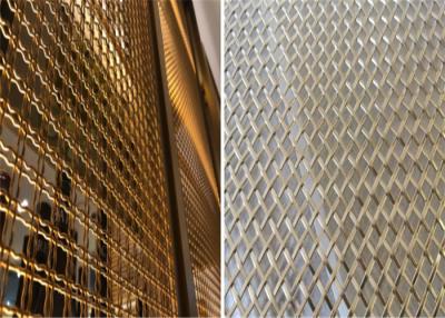 China 5.5m Length Crimped Copper Wire Mesh Square Hole Architecture for sale