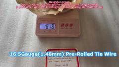 Export USA 1.48mm=16.5Gauge Square Hole Type Pre-Rolled Tie Wire Sample Details