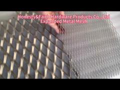 Ss316 33mm Gat Uitgebreide Metaaldraad Mesh Flat Diamond