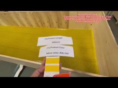 Export Yellow Color (RAL1021) 5Peaks Type 5050mm Length Perforated Safety Screen Load In wooden case